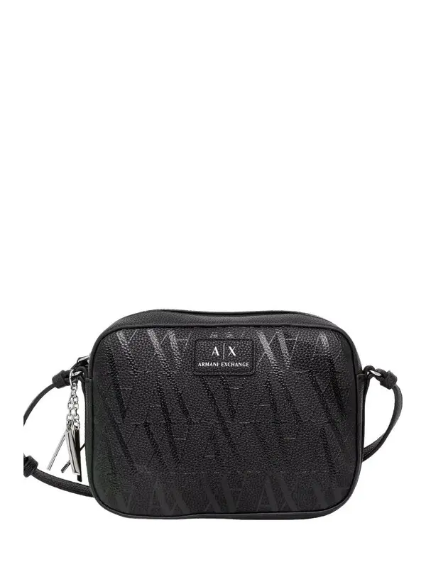 Armani Exchange Logo Shoulder Bag - Black