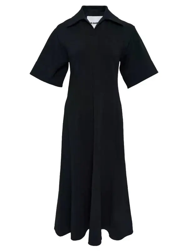 JIL SANDER Short-sleeve Dress - Black