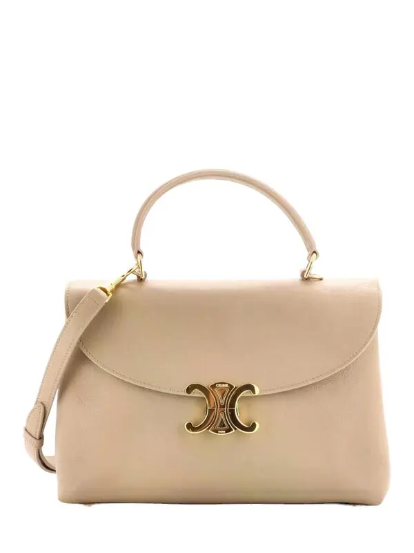 Celine Nino Top Handle Medium Satchel - Neutrals
