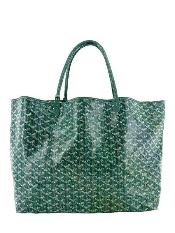 Goyard Saint Louis Coated Canvas Gm Tote Bag - Green