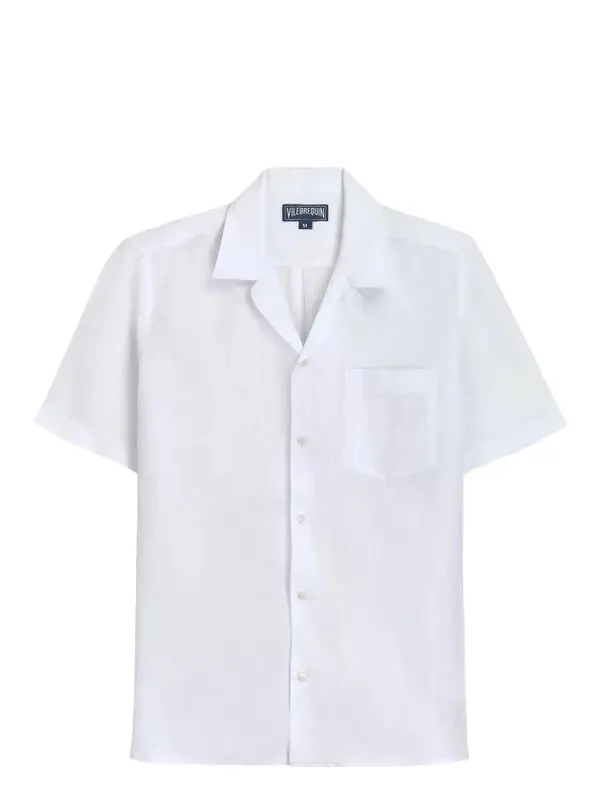 Vilebrequin Linen Bowling Shirt - White