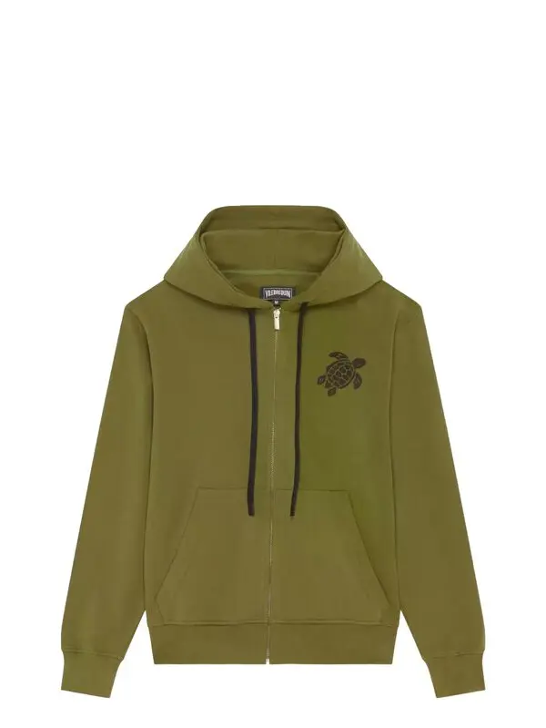 Vilebrequin Embroidered Zip-up Hoodie - Green