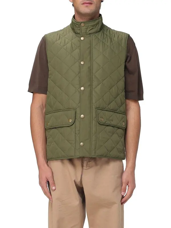 Barbour Quilted Polyester Vest - Green