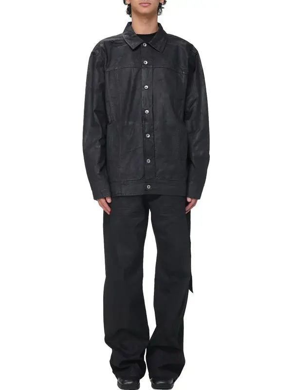 Rick Owens Jumbo Worker Denim Jacket - Black