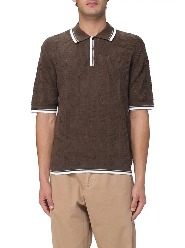 LANEUS Polo Shirt - Brown
