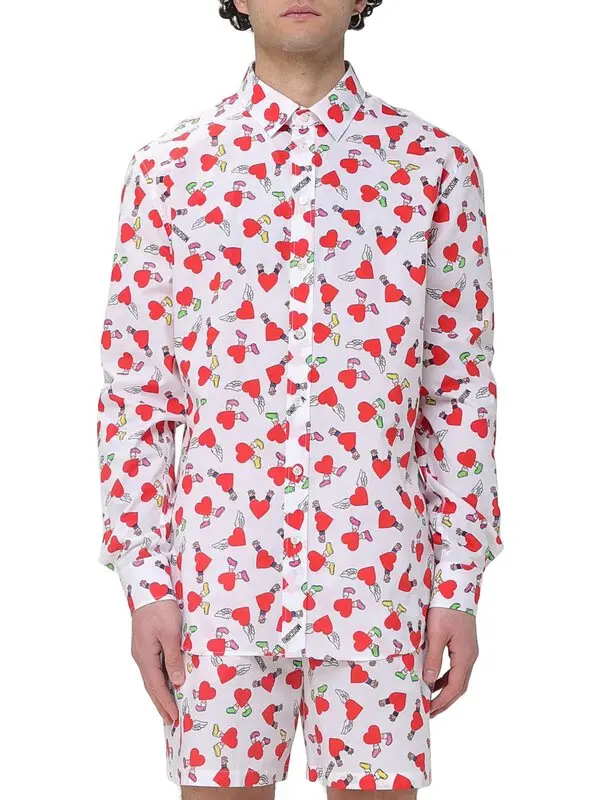 Moschino Printed Cotton Shirt - White