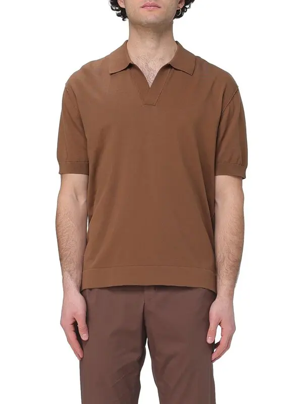 PAOLO PECORA Polo Shirt - Brown