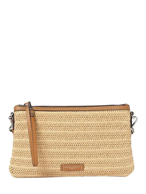 GIANNI CHIARINI Raffia Clutch - Natural