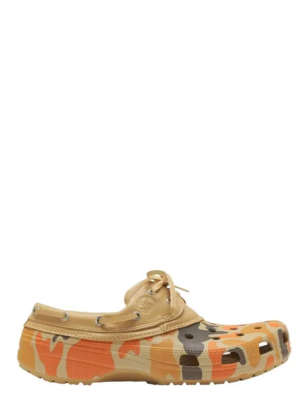 CROCS Classic Duck Camo Boat Shoe - Tan