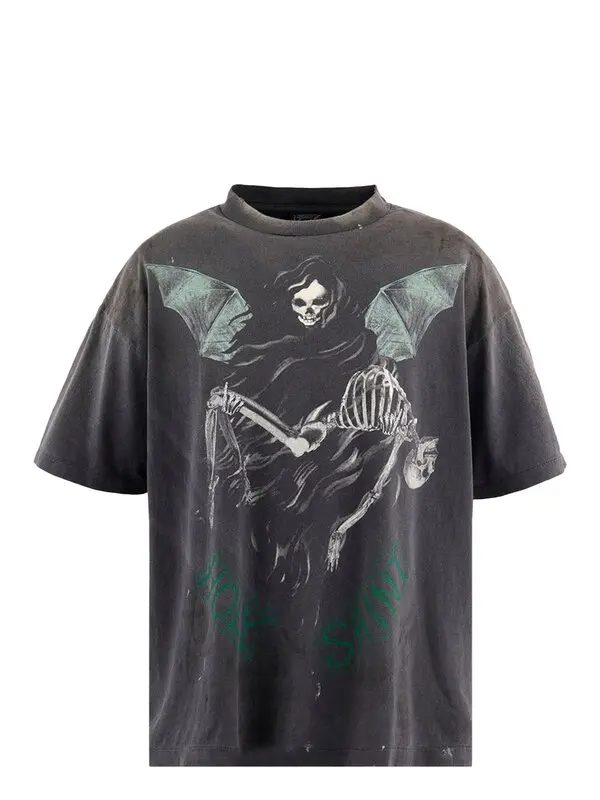 SAINT MXXXXXX Holy Saint Short-sleeve Tee - Black
