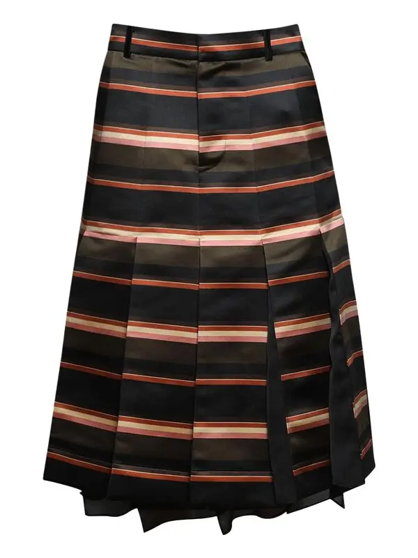 Sacai Striped Skirt - Tan