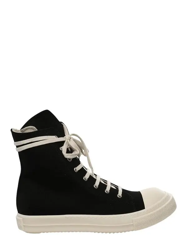 Rick Owens Scarpe Denim Sneakers - Black