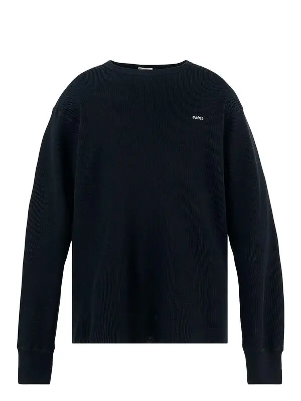 SAINT MXXXXXX Thermal Long-sleeve Tee - Black