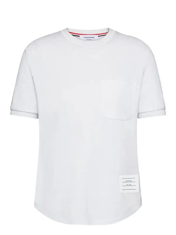 Thom Browne Cotton Milano Short-sleeve Tee - White