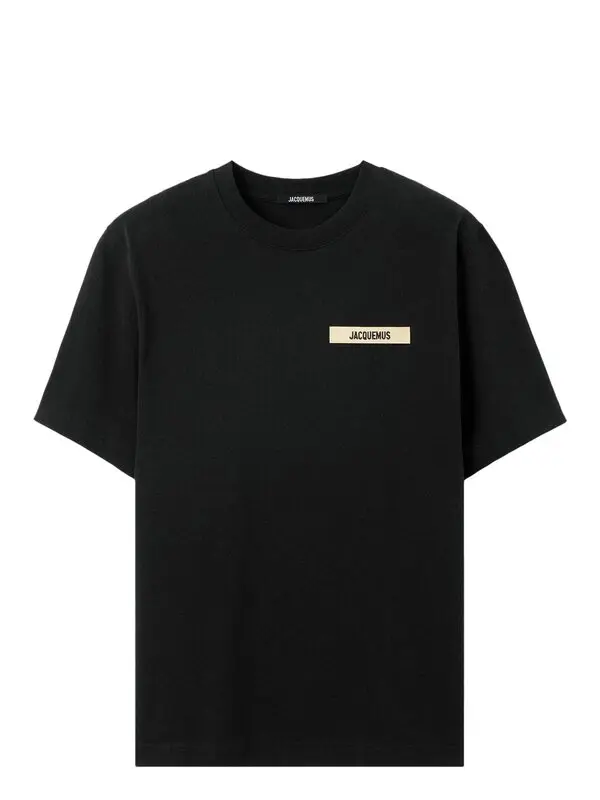 Jacquemus Le T-shirt Gros Grain - Black