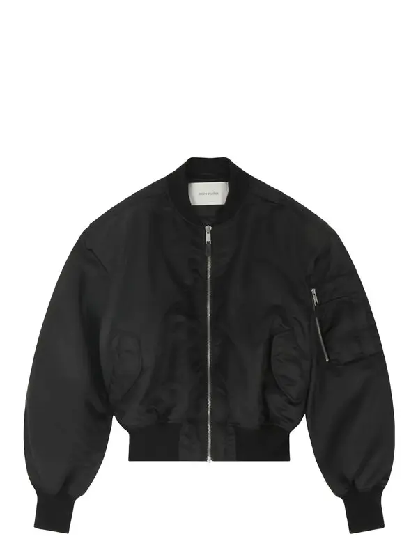 ENTIRE STUDIOS Cropped Broad Bomber - Black