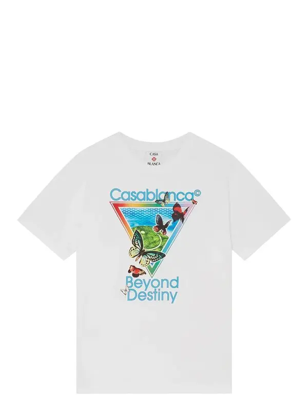 Casablanca Tennis Club Icon Beyond Destiny T-shirt - White
