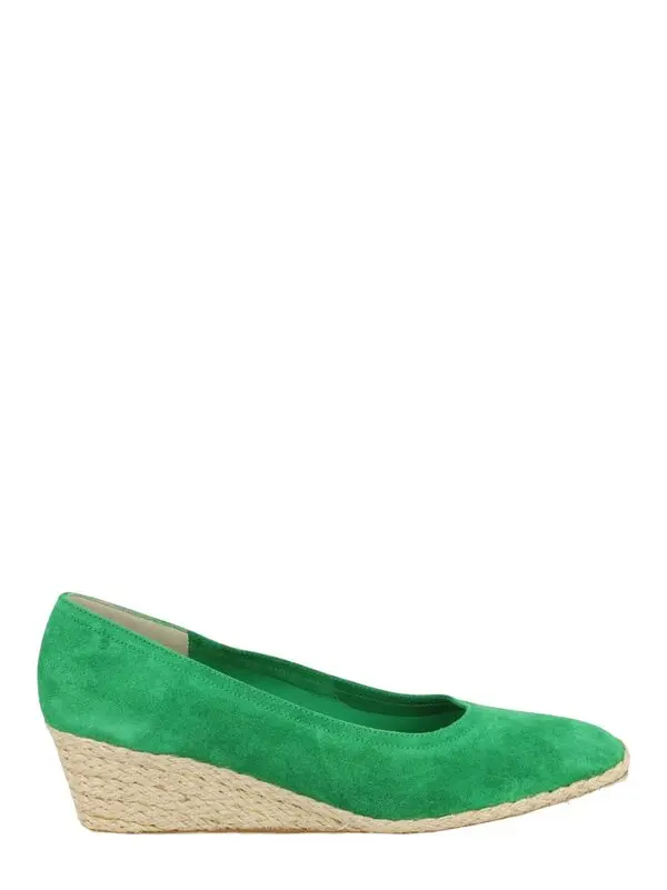 FERRAGAMO Campy Espadrille Wedge - Green