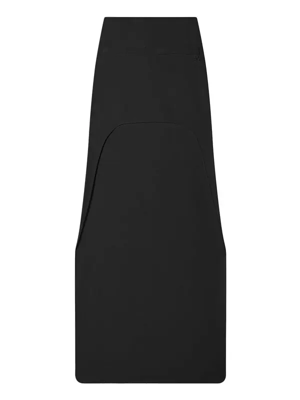 COURREGES Asymmetrical Knit Skirt - Black