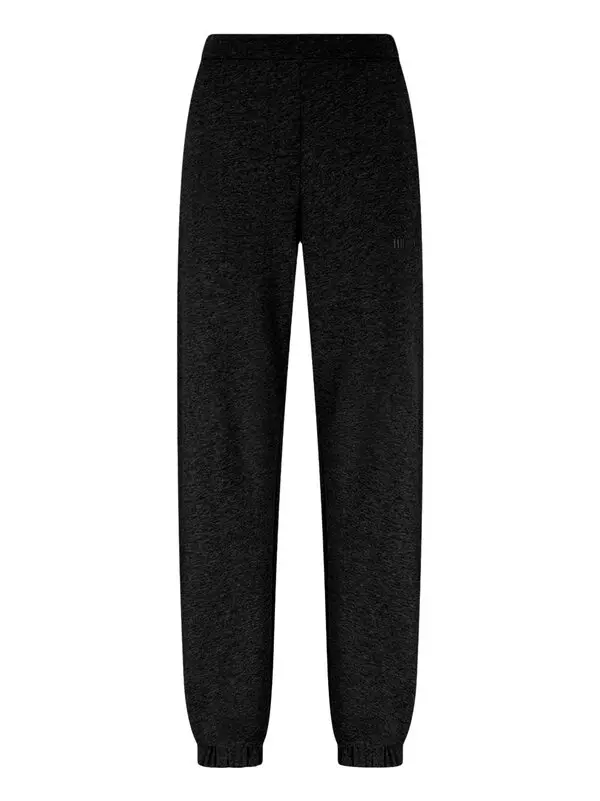 Attico Long Fleece Pant - Black