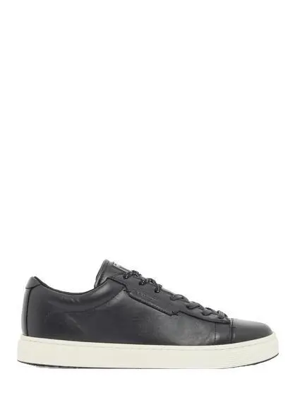 Emporio Armani Travel Essentials Leather Sneakers - Navy