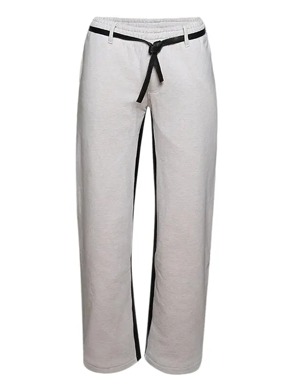 EARTHLING VIP Merge Leather Sweatpant - Cream