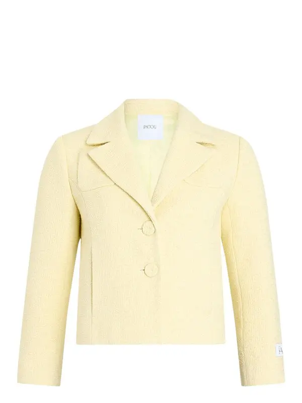PATOU Tailored Short Jacket - Yellow