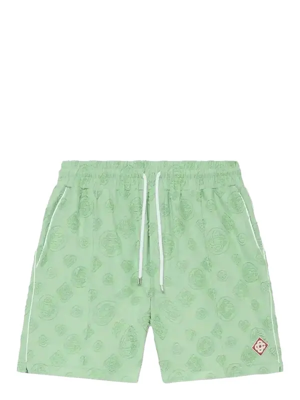 Casablanca Monogram Towelling Shorts - Green