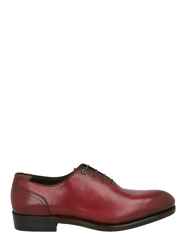 FERRAGAMO Barclay Leather Dress Shoe - Red