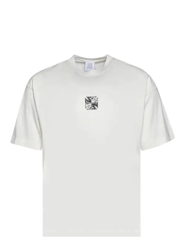 Vetements Biker Cross Logo T-shirt - White