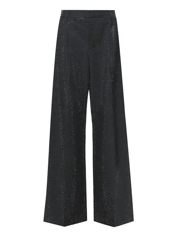 Alexander Wang Mid-rise Tailored Pant With Hotfix - Grey