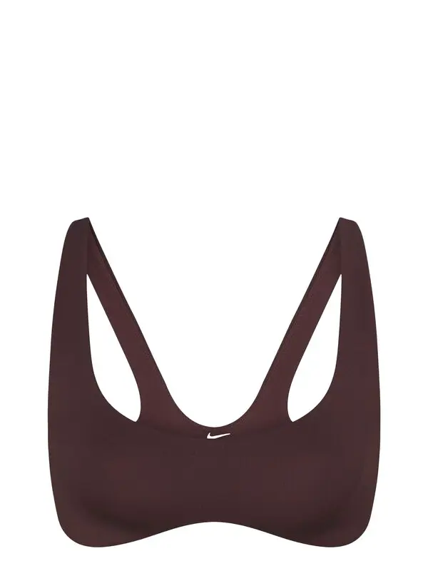 NIKESKIMS Matte Shaping Scoop Bra 'dark Sepia/dark Sepia/dark Sepia - Brown