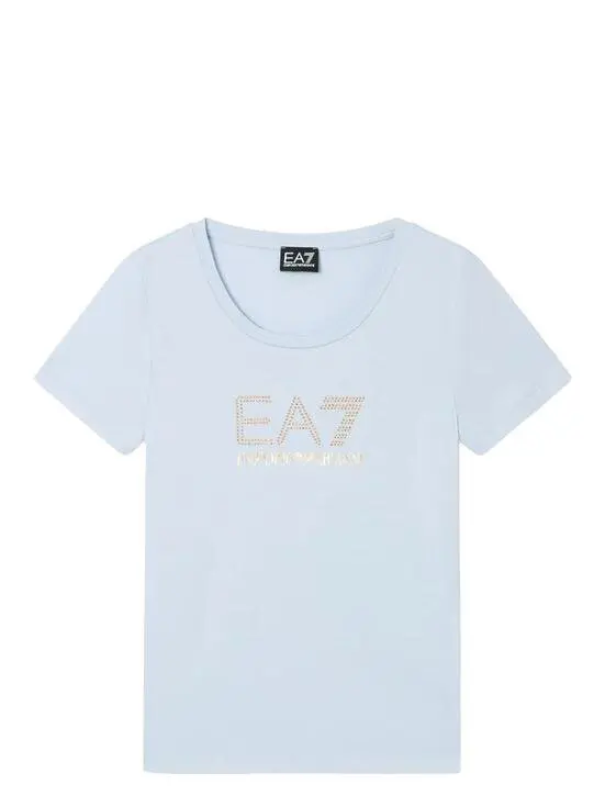 EA7 Evolution T-shirt With Logo - Gold