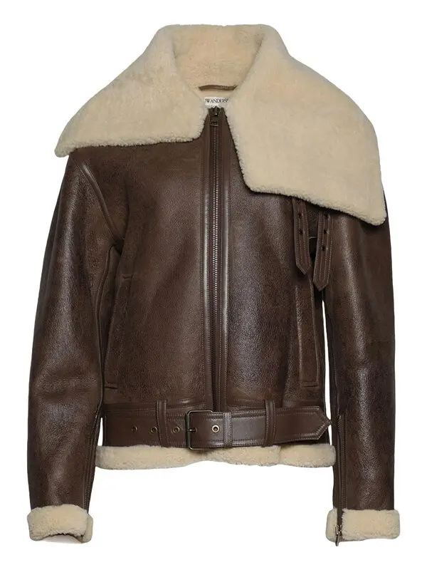 JW Anderson Shearling Jacket - Brown