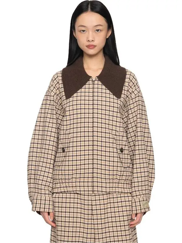 Sea Savannah Plaid Jacket - Gray