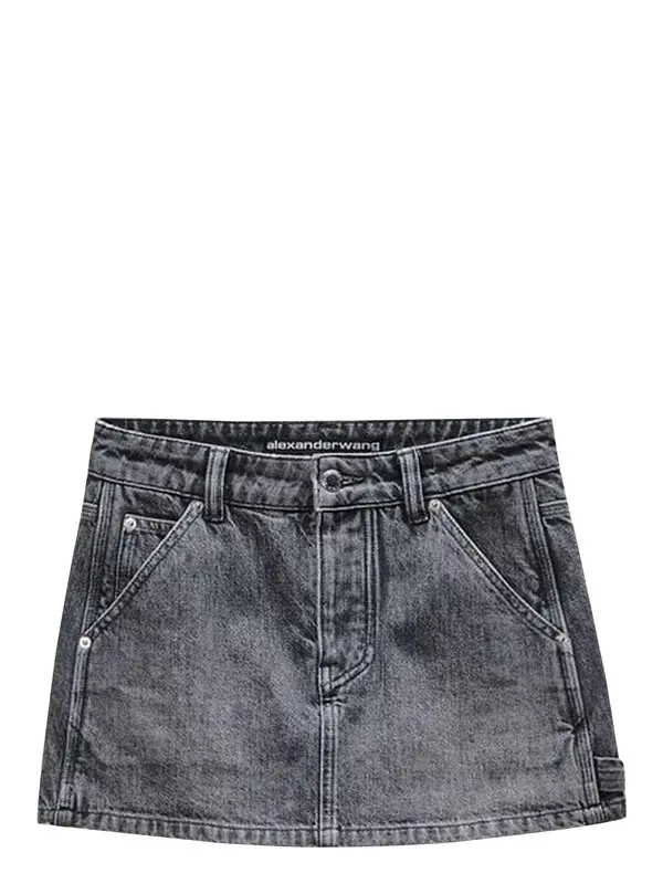 Alexander Wang High Rise Carpenter Skort - Grey