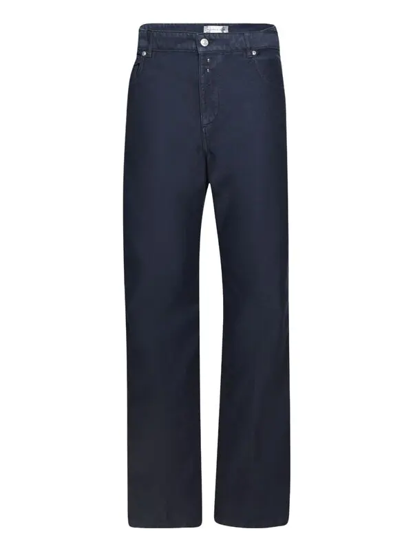 Victoria Beckham Split Detail Utility Trouser - Blue