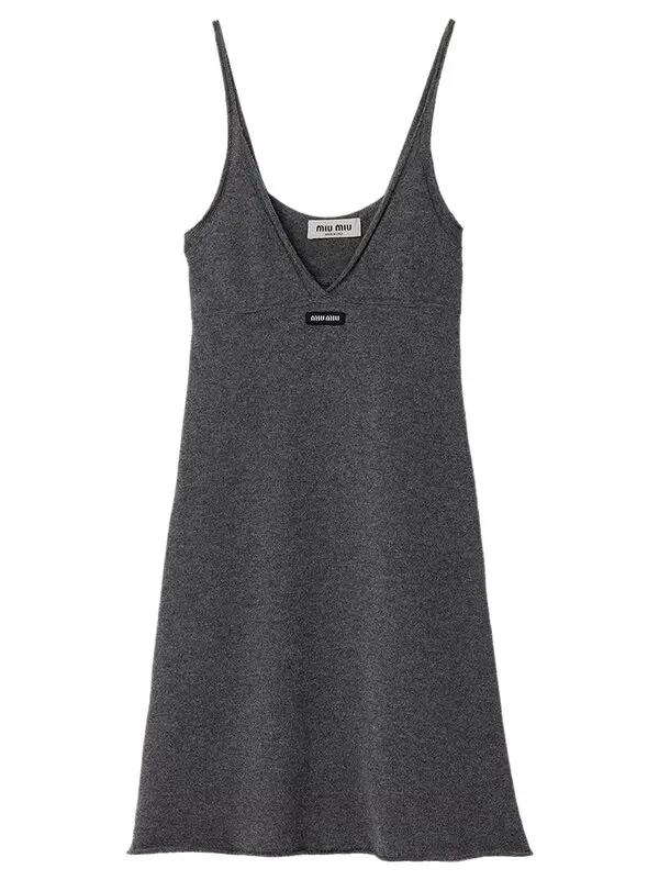 Miu Miu Cashmere Tank Dress - Grey
