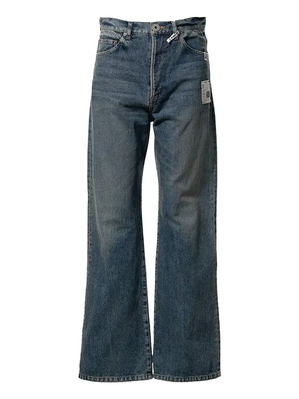 Mihara Yasuhiro Flare Tapered Jeans - Blue