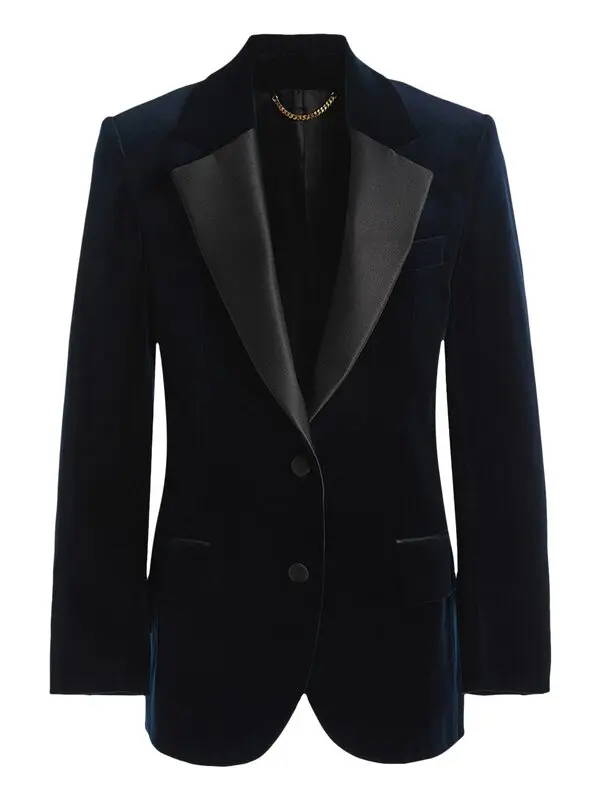 Victoria Beckham Tailored Single-breasted Jacket - Blue