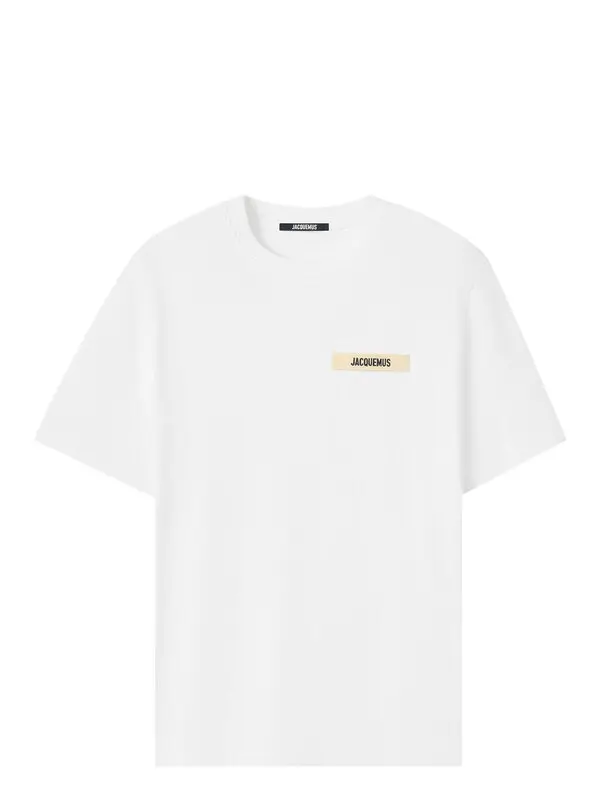 Jacquemus Le T-shirt Gros Grain - White