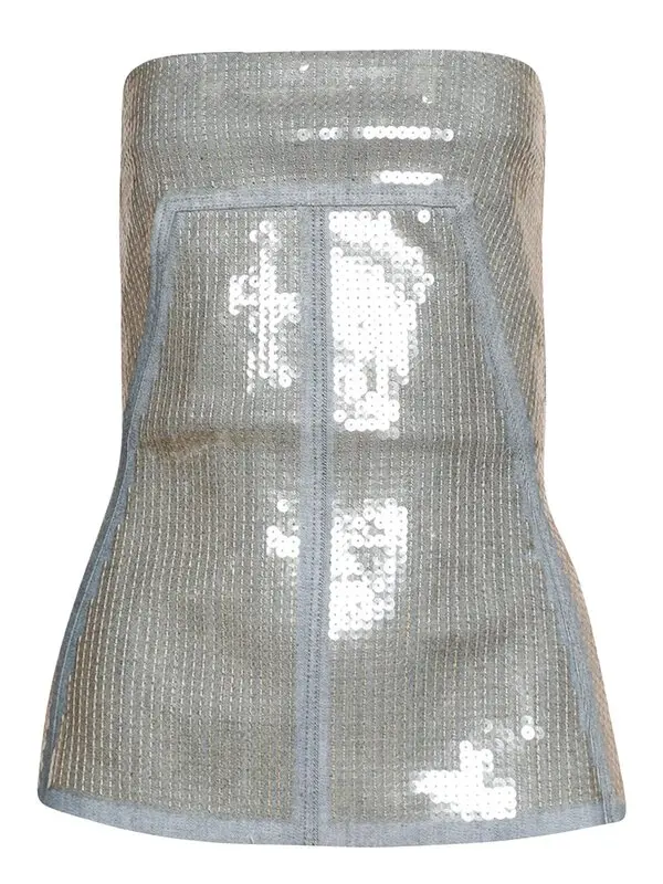 Rick Owens Bustier Top - Blue