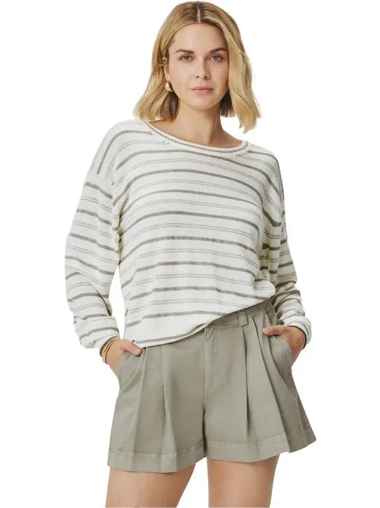 Splendid Finn Striped Sweater - White