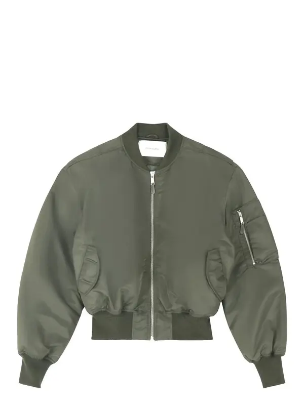 ENTIRE STUDIOS Cropped Broad Bomber - Green