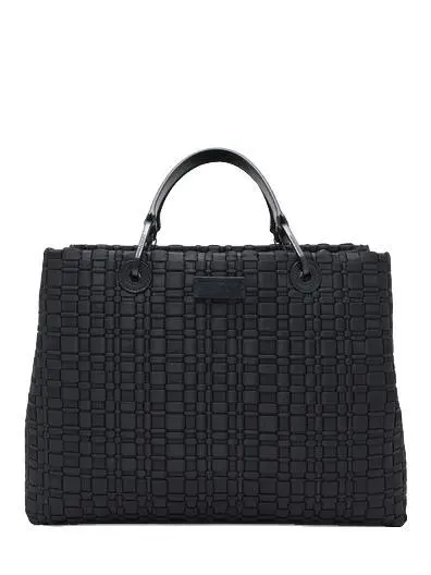 Emporio Armani Myea Medium Shopper Bag - Black