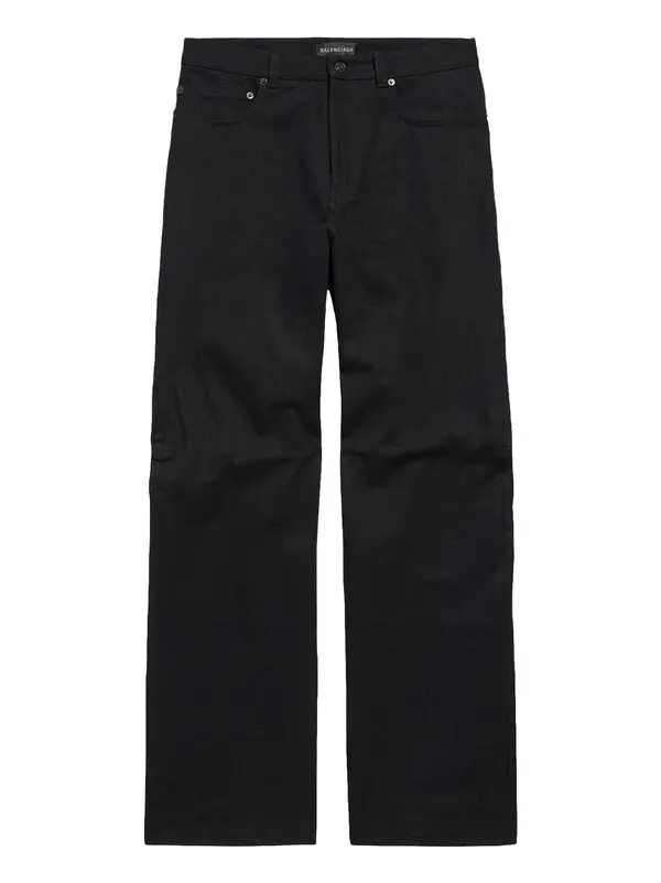 Balenciaga Curved Knee Pants - Black