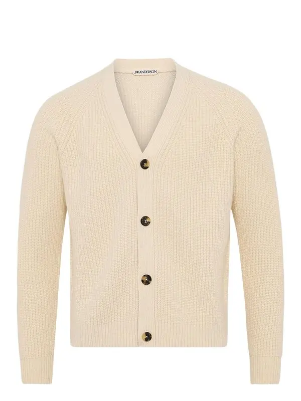 JW Anderson V-neck Buttoned Cardigan - White