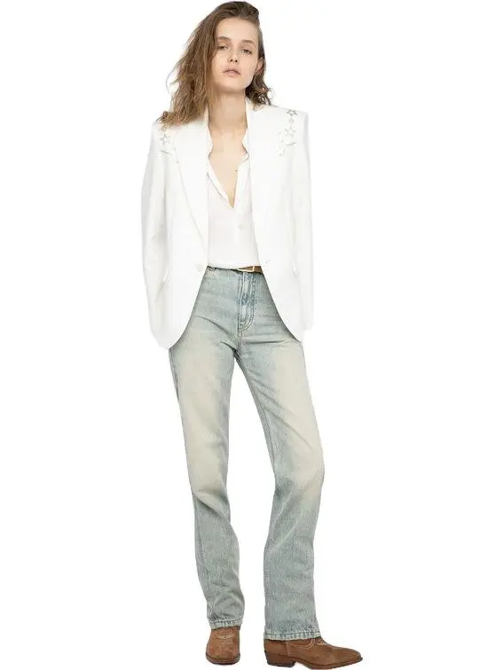 Zadig&Voltaire Vavy Embellished Blazer - White