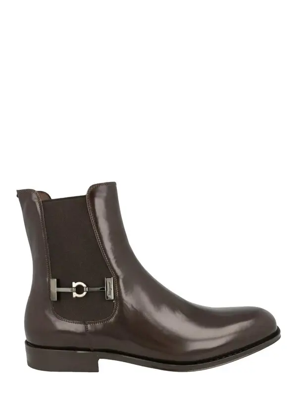 FERRAGAMO Isidoro Chelsea Boot - Brown