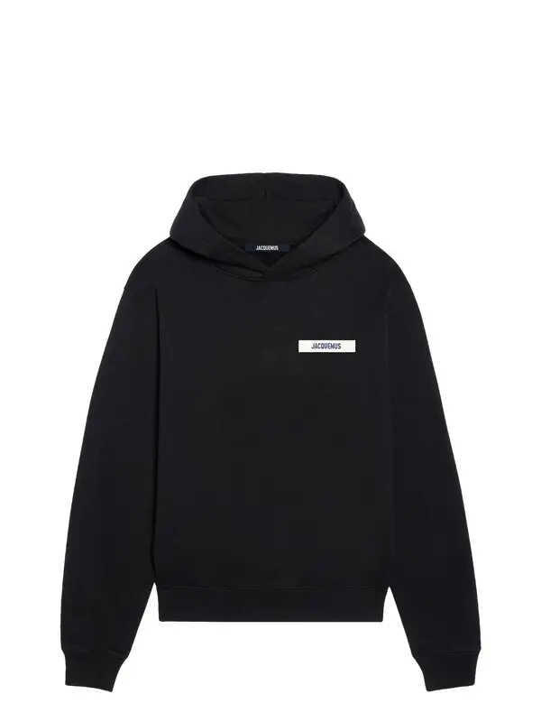 Jacquemus Le Hoodie Gros Grain - Black